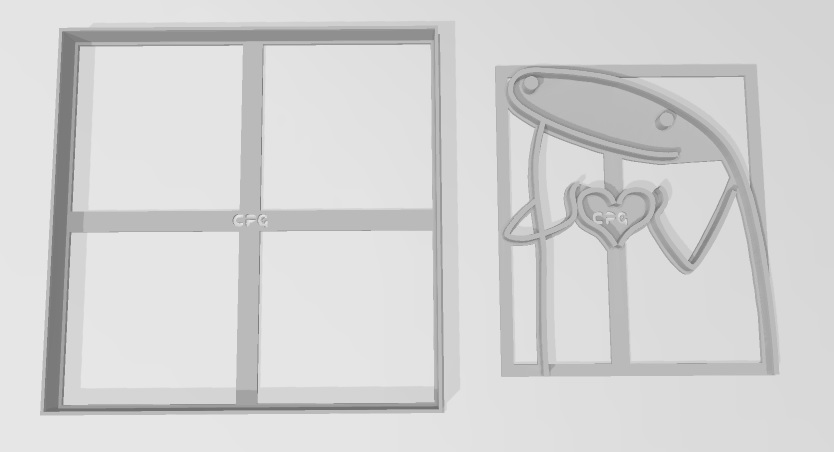 PERSONAJES FLORK 01 CORAZON COLLAGE 11 cm – CPG 3D